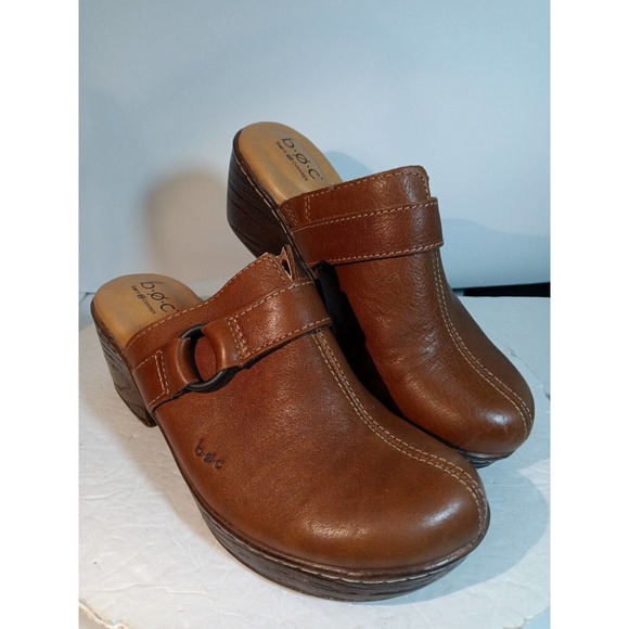 Børn | Shoes | Boc Born Concept Brown Leather Slip On Mules Clogs Size ...